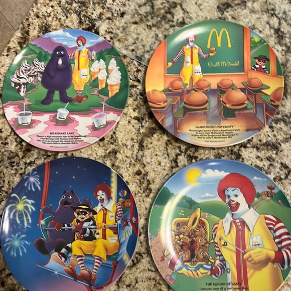 Wall Decor | Vintage Mcdonalds Melamine Plates | Poshmark